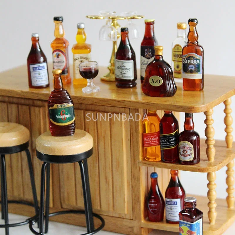 1-6-Scale-Miniature-Dollhouse-Wine-Mini-Whisky-Bottle-Drinks-Pretend ...