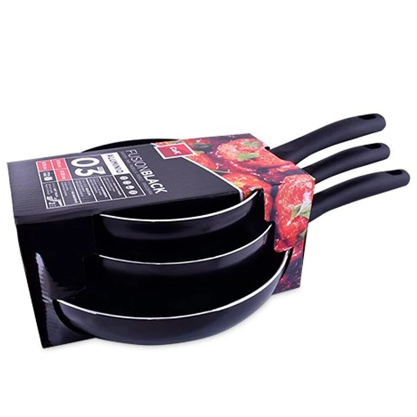 Tradineur-Set-of-3-non-stick-aluminum-pans-Fusion-Black-ergonomic ...