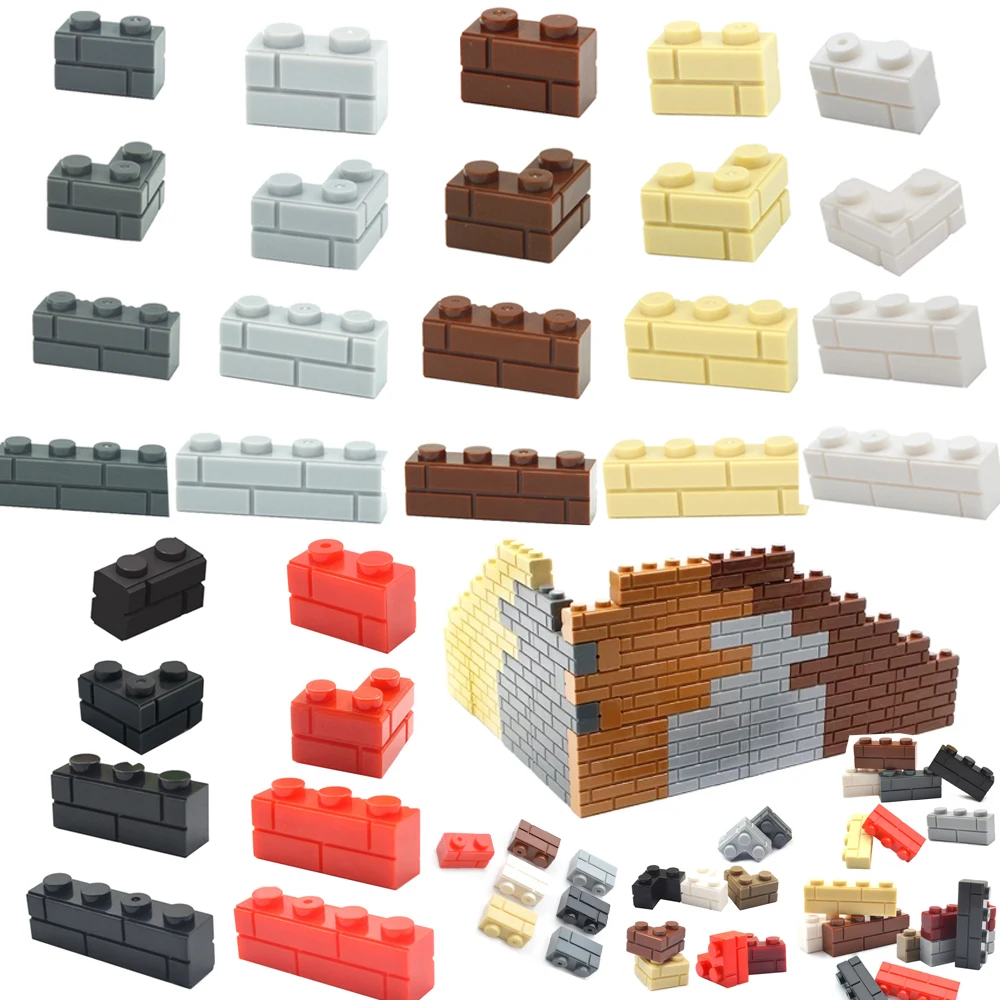 DIY-Building-Blocks-Wall-Figures-Bricks-1x2-1x3-1x4-Dots-Constructions ...