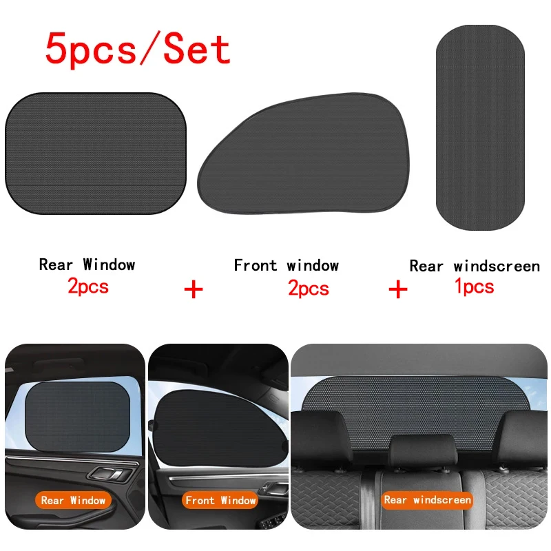 5pcs-Car-Sunshade-Covers-Cover-Universal-Windscreen-Folding-Visor ...