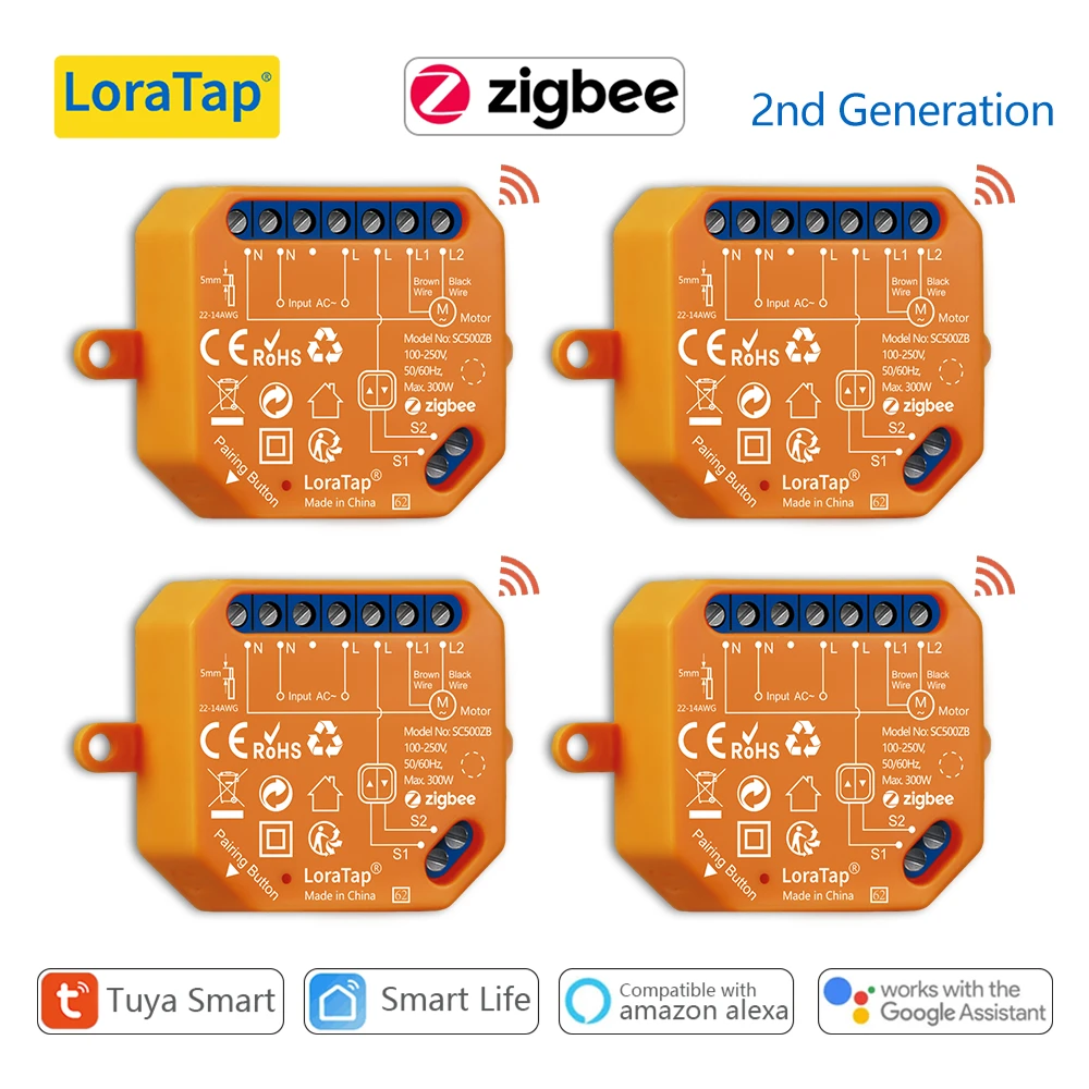 Zigbee Curtains Roller Shutters Blinds Switch Control Connected Motor ...