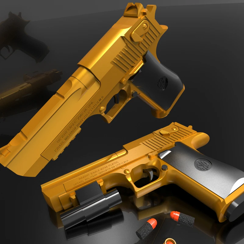 Shell Ejecting Desert Eagle | Shell Ejecting Toy Gun | Soft Bullet ...