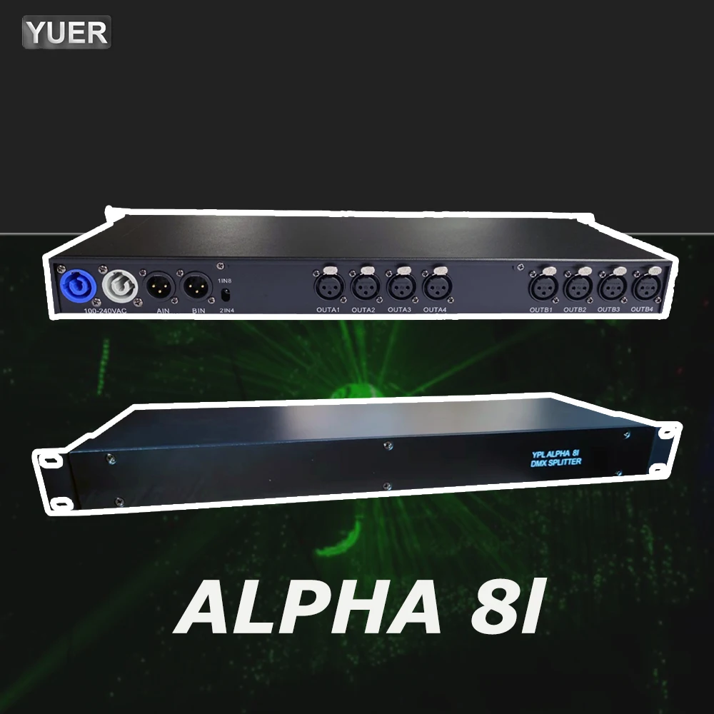 ALPHA-Stage-Luz-Controller-amplificador-de-sinal-divisor-divisor-8I-DMX-Distribuidor-Disco ...