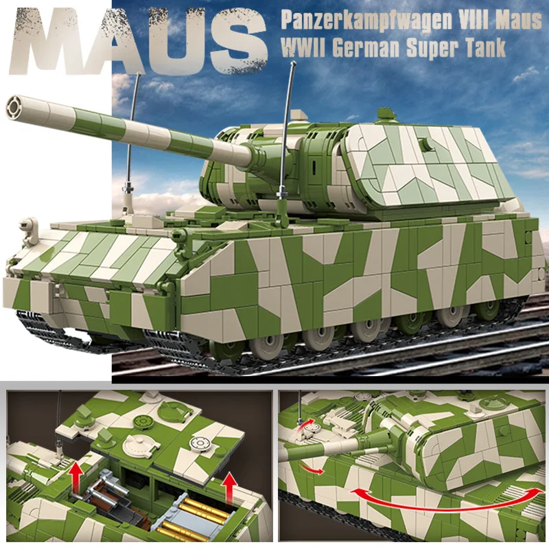 World War II German Mouse Tank Panzerkampfwagen VIII Maus Model ...