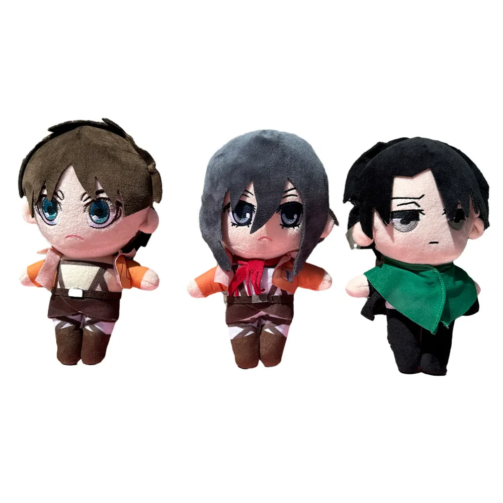 Anime Attack on Titan Plush Toys Doll Kawaii Levi Eren Mikasa Cute ...
