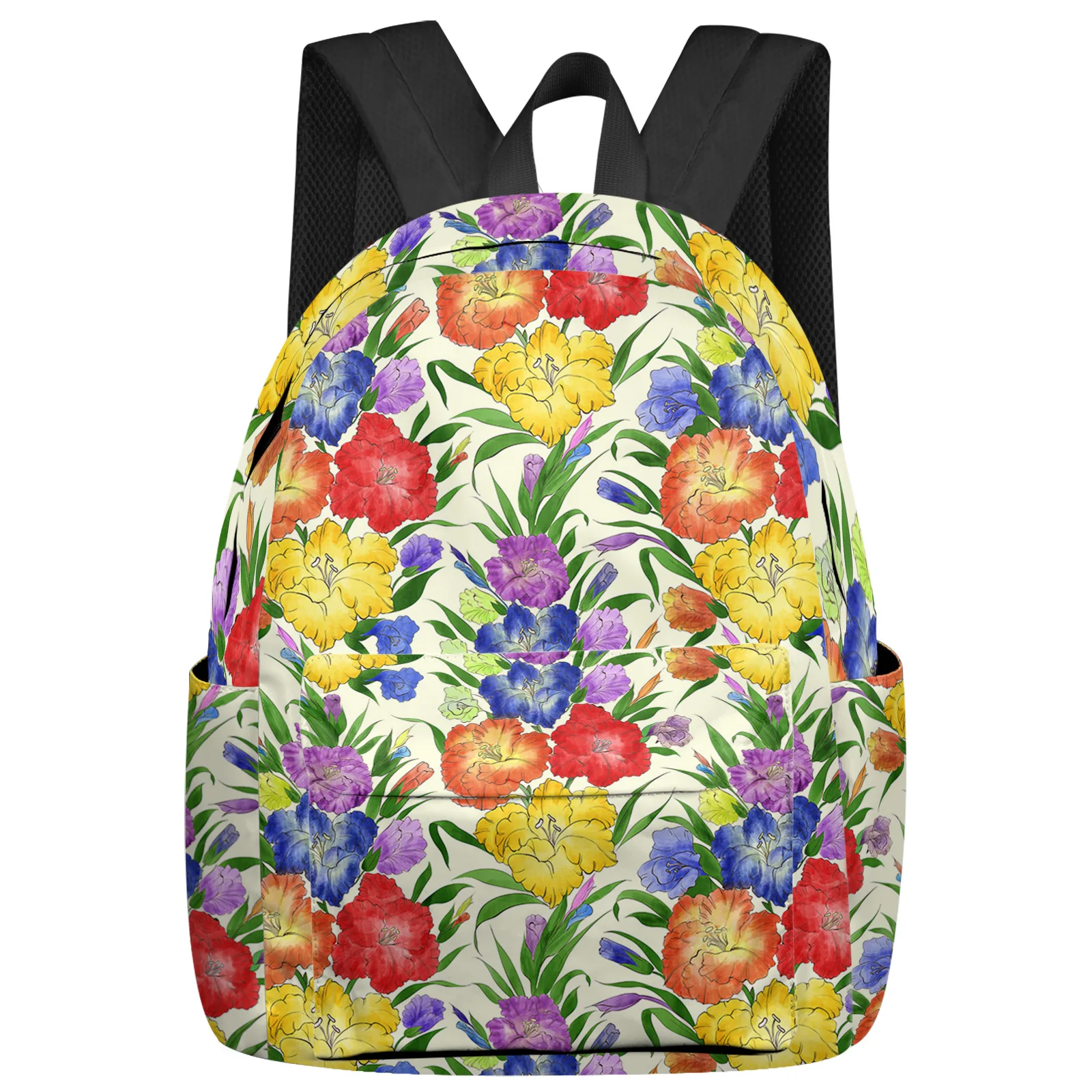 Botanical-Iris-Flower-Plant-Backpack-Men-Women-s-Fashion-Travel ...
