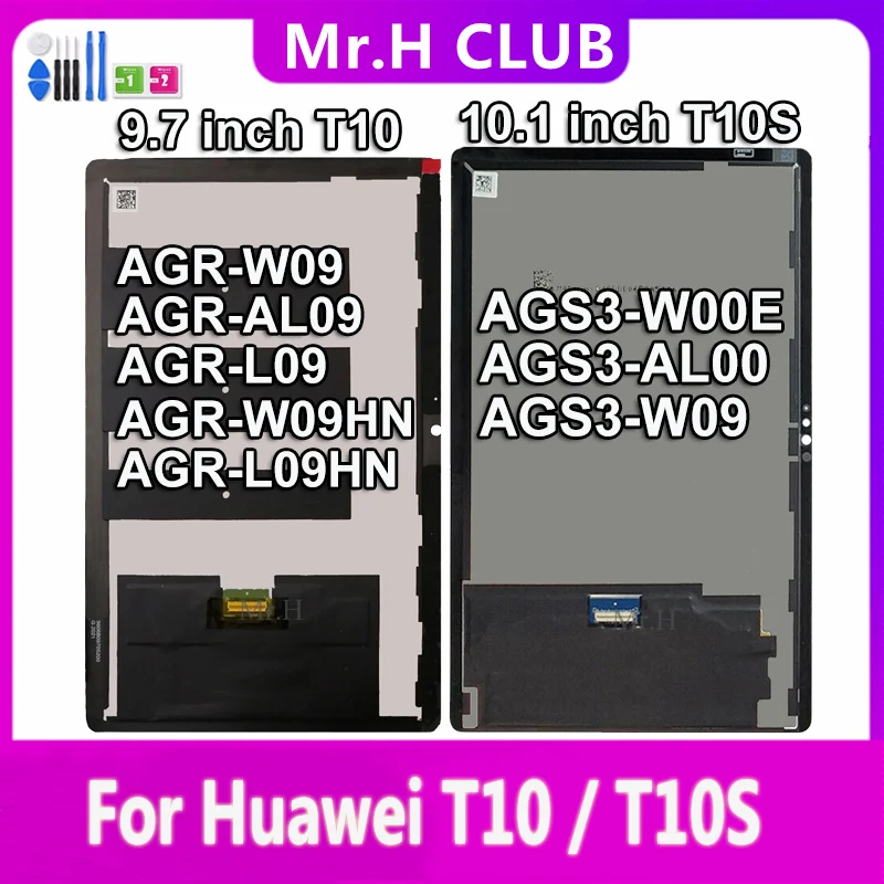 LCD Display For Huawei MediaPad MatePad T10 T10s T 10 AGR L09 AGR W09 ...