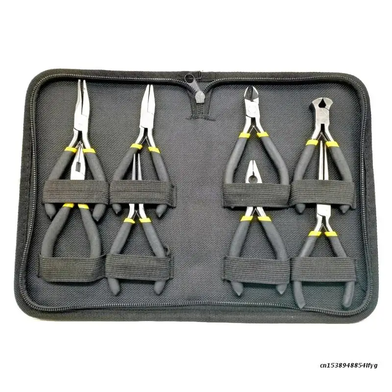 8PCS Mini Jewelry Pliers Carbon Steel Jewelry Plier Sets Flat Nose / Sharp-Nose