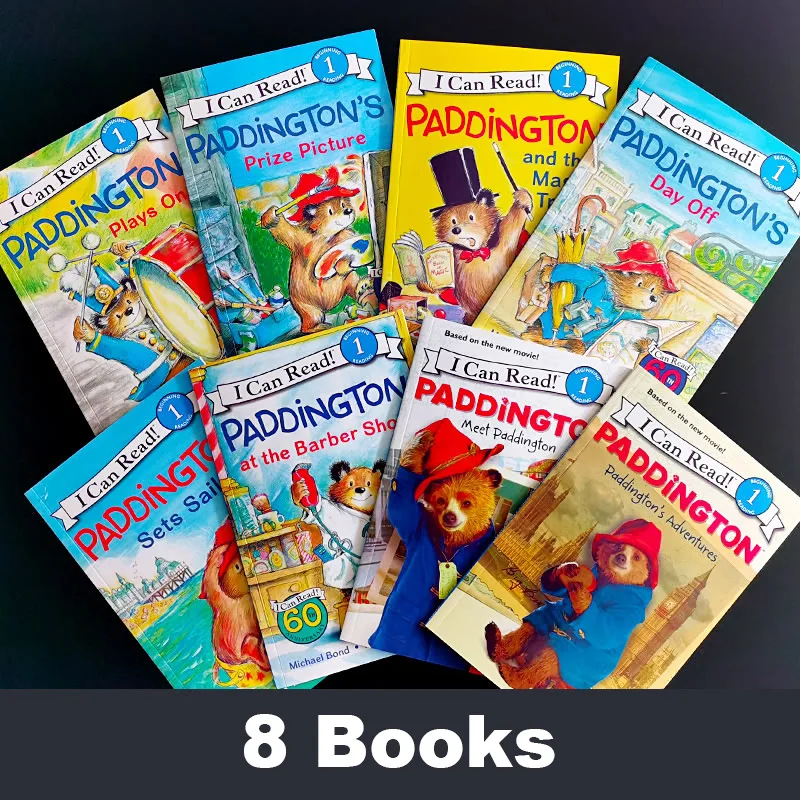 8-Volumes-English-Picture-Book-I-Can-Read-Paddington-Cartoon-Storybook ...