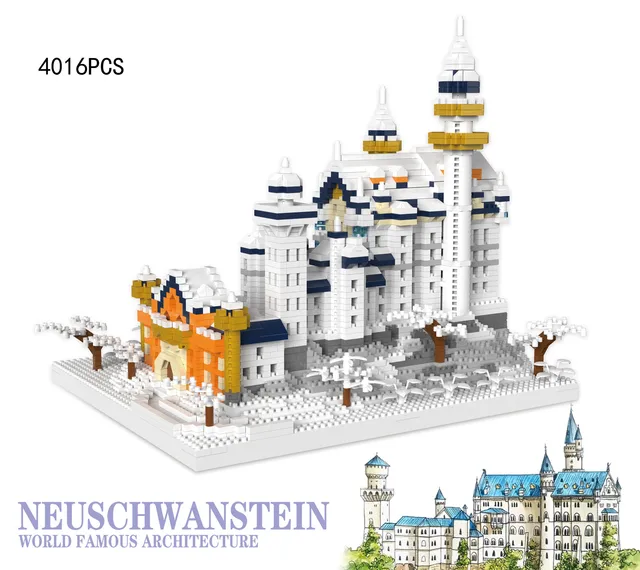 World Famous Architecure Micro Diamond Block Germany New Swan Stone ...