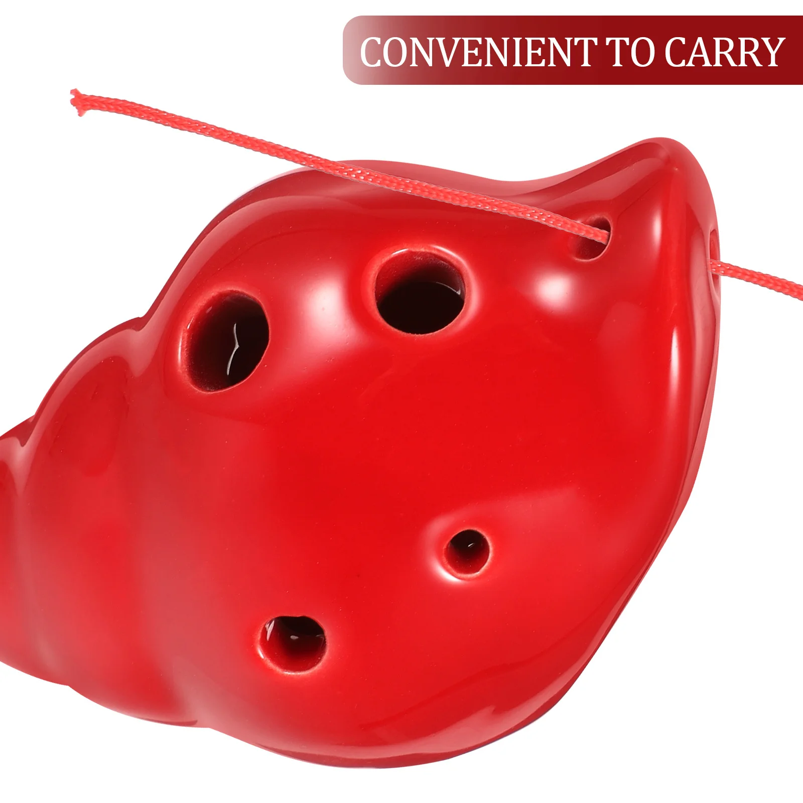 Decorative Conch Shape 6-Hole Beginner Ocarina Portable Ceramic Music ...