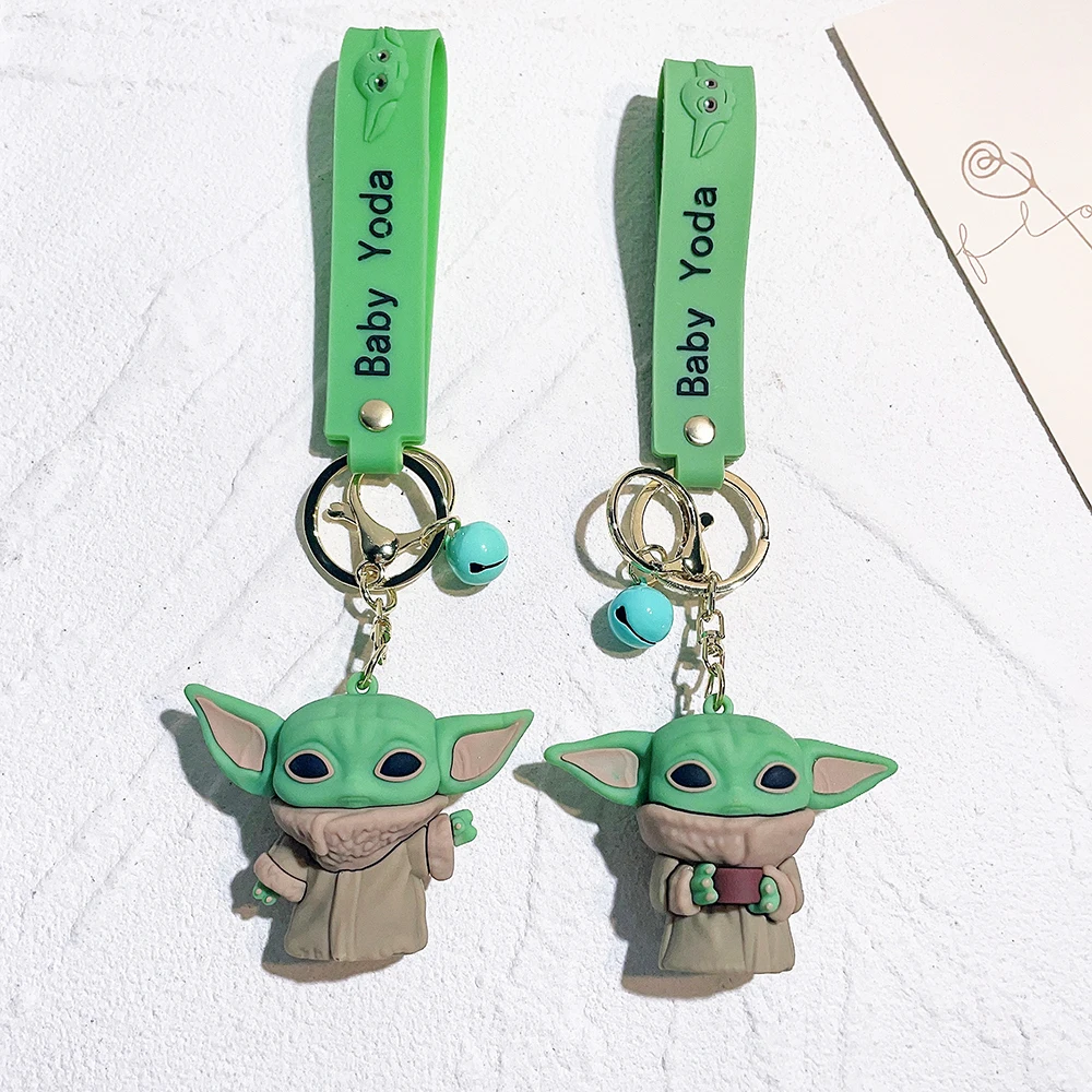 Fashion-Star-Wars-Baby-Yoda-Keychain-Cartoon-Anime-Mandalorian-Figure ...