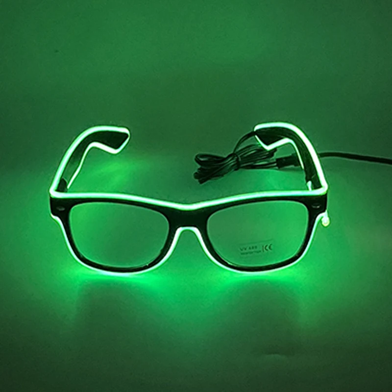 Gafas-de-sol-LED-brillantes-lentes-luminosas-con-luz-fluorescente ...