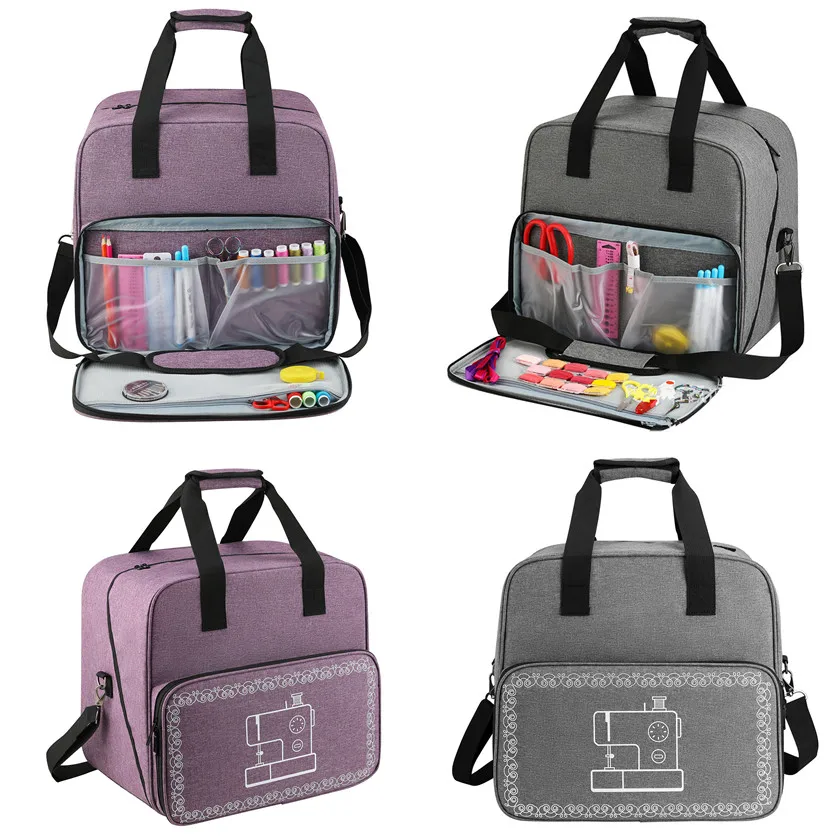 Large-Sewing-Machine-Bag-Gray-Color-Storage-Bag-Tote-Multi-functional ...