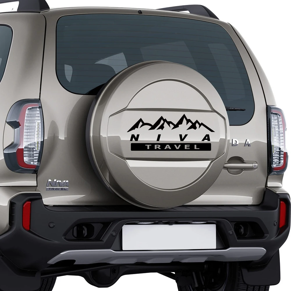 Car Rear Spare Wheel Tire Cover Vinyl Film Emblem Stickers Decals ...