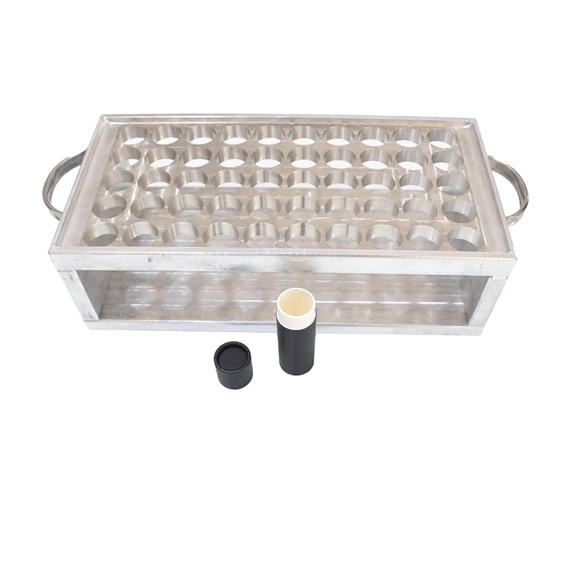 50-Hole metal cosmetic deodorant stick sesame oil mold tray 22mm ...