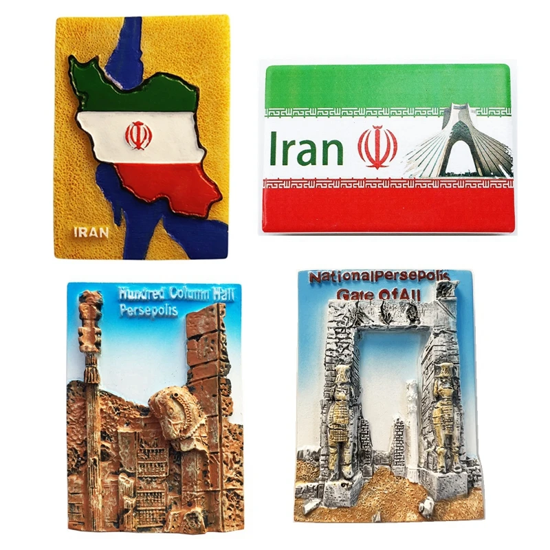 Handmade-Painted-Iran-Flag-Persepolis-Gate-Of-Nations-3D-Fridge-Magnets ...