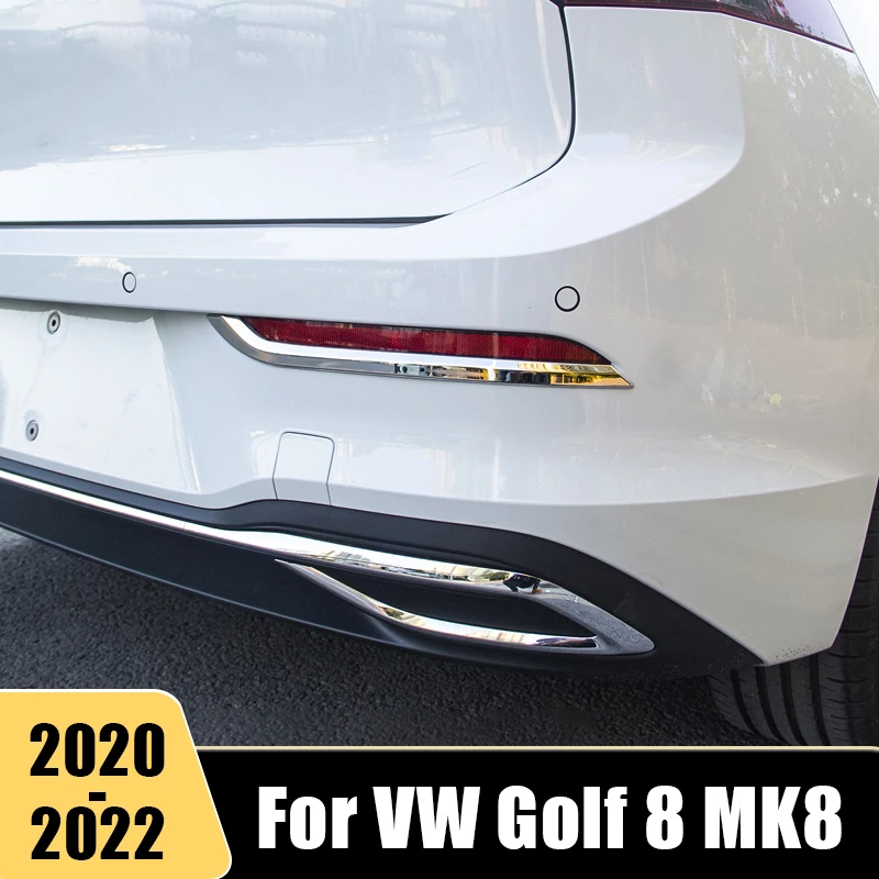 For-Volkswagen-VW-Golf-8-MK8-2020-2021-2022-Carbon-Fiber-Car-Rear-Fog ...