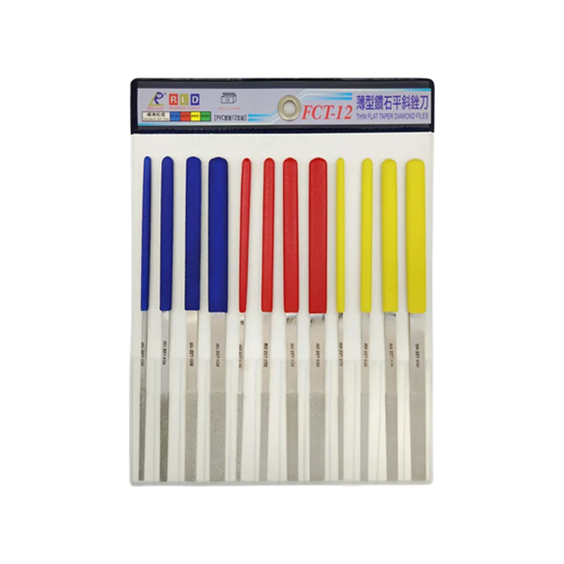 6PCS-12PCS-SET-RLD-RexLee-Super-Thin-flat-taper-diamond-file-set-FCT-12 ...