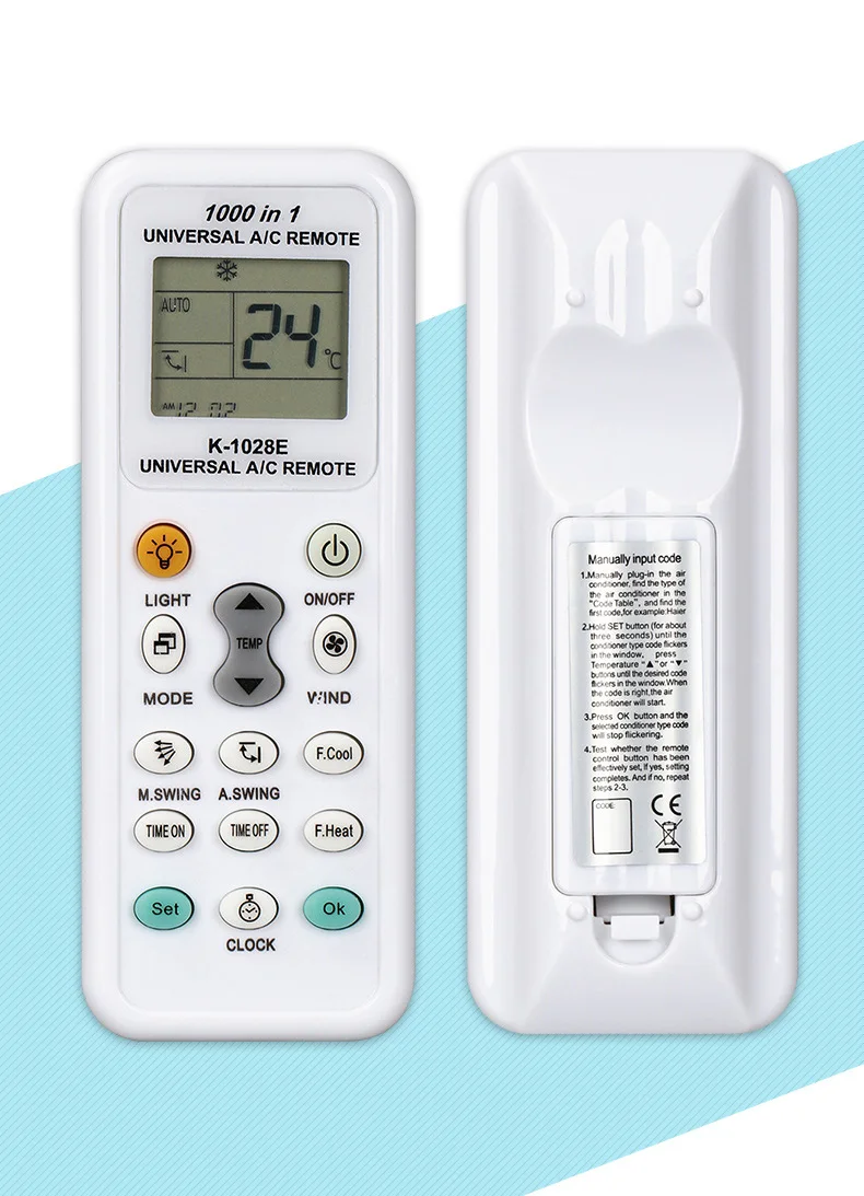 10PCS-1000-IN-1-K-1028E-Universal-Worldwide-Air-Conditioner-Remote ...