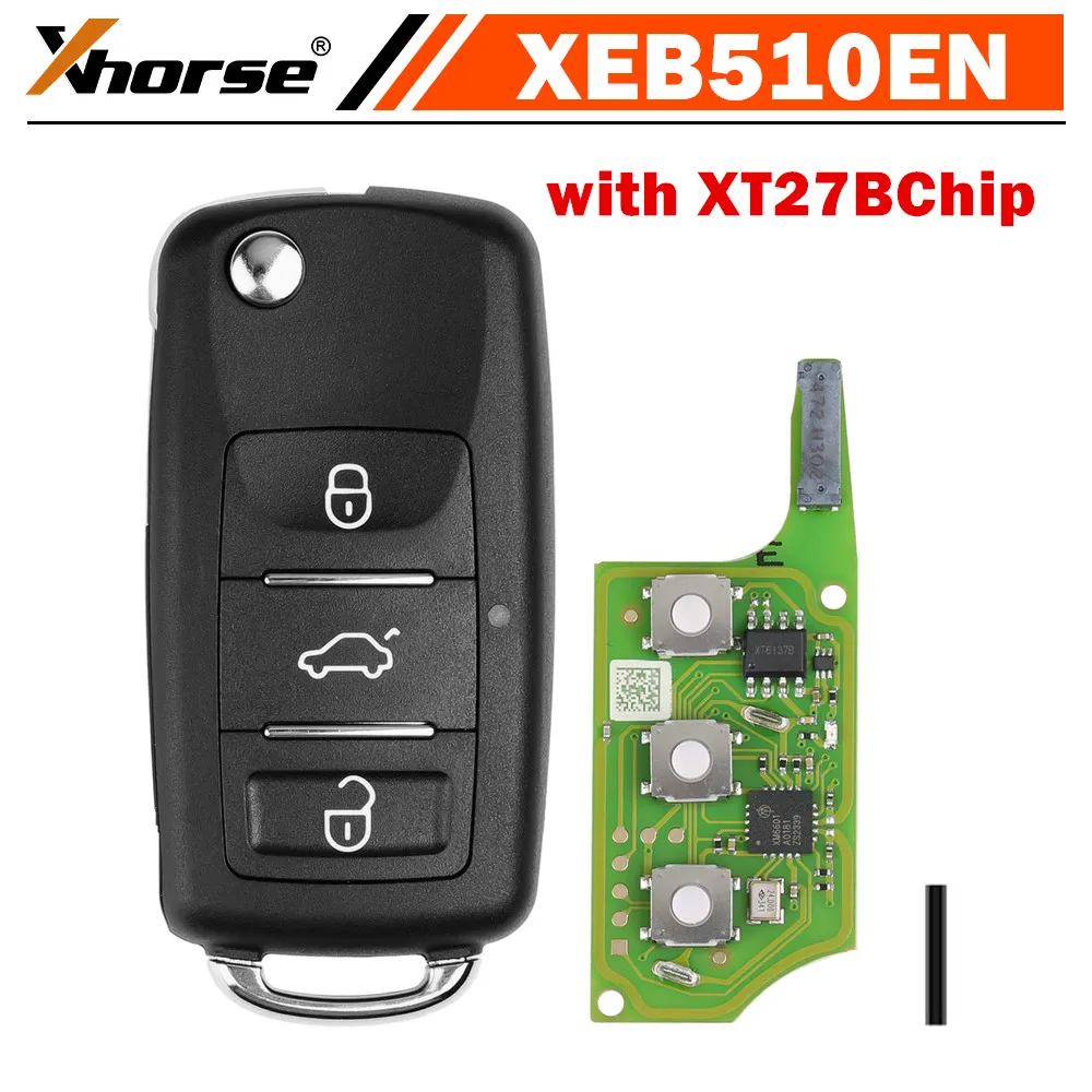 XHORSE-XEB510EN-B5-Super-Remote-Key-3-Buttons-with-XT27B-Super-Chip-for ...