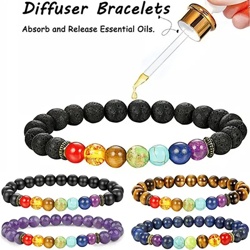 7-Chakra-Healing-Bracelet-Absorb-and-Release-Essential-Oils-Diffuser ...