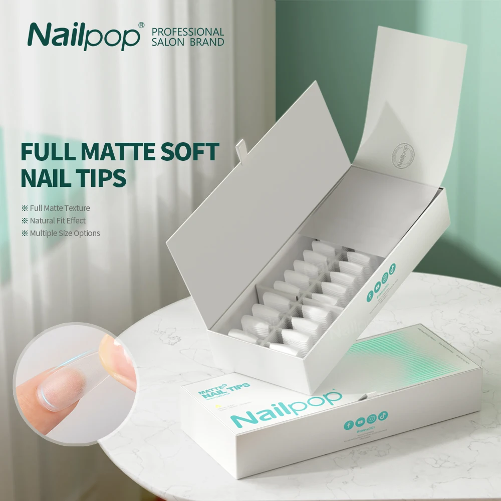 Nailpop-480pcs-Nail-Tips-for-Nails-Art-Full-Cover-Soft-Acrylic-Tips ...