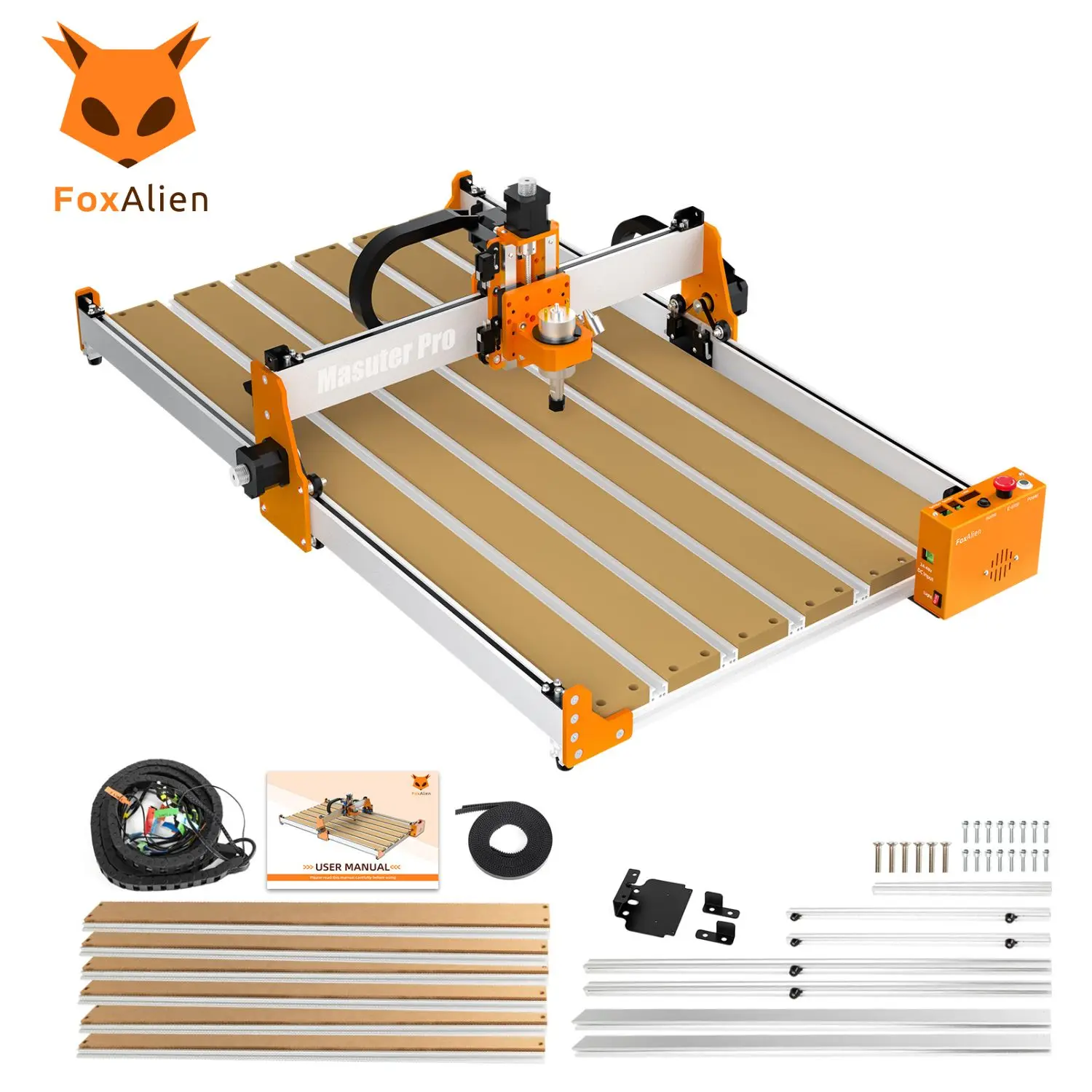 FoxAlien-4080-Extension-Kit-for-Masuter-Pro-CNC-Router-Machine-Working ...