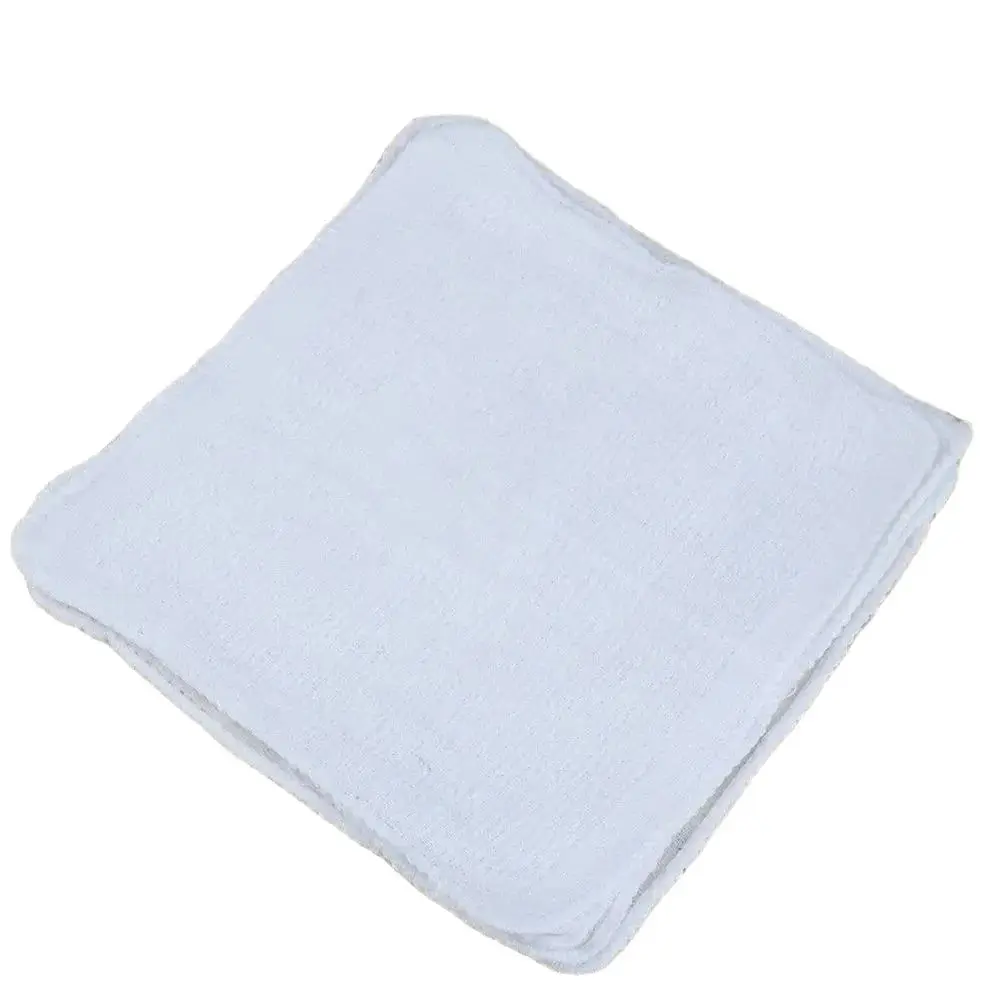 10PCS White Square Microfiber Towels for Car Home Kitchen Wash Cleaning ...