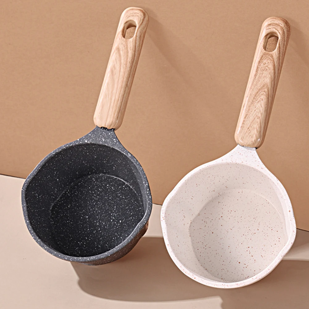 Butter-Melting-Pot-Wooden-Handle-Mini-Boiling-Pan-with-Pour-Spout-Small ...
