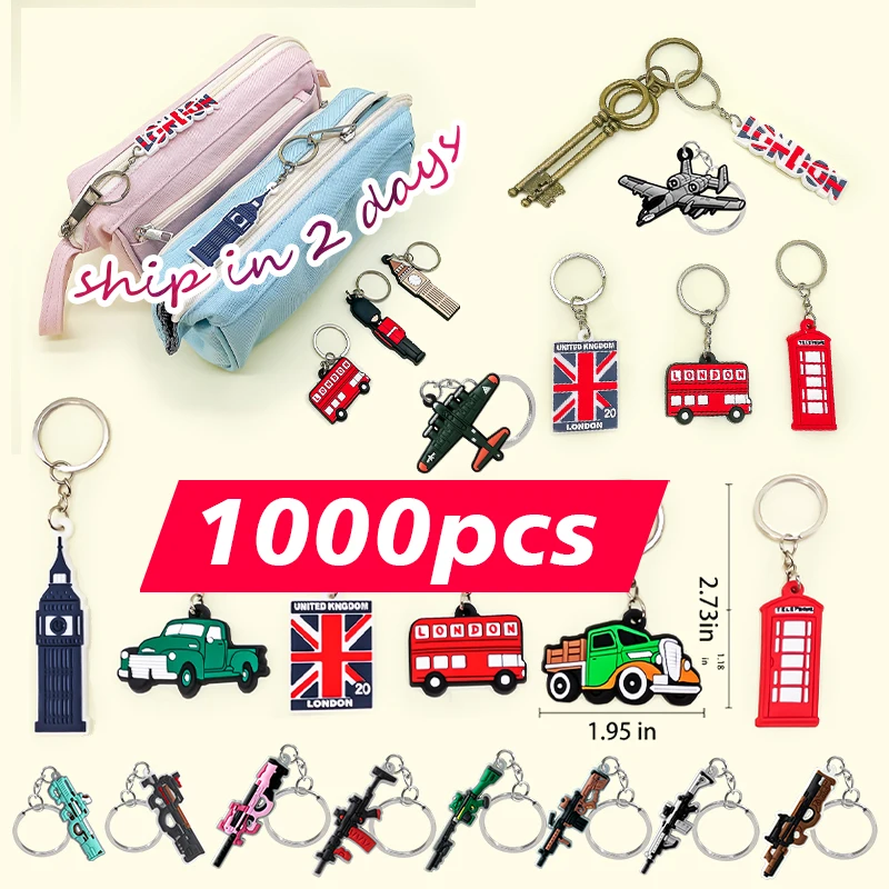 Personalized Cartoons One Piece Designer Custom Keychain England London ...