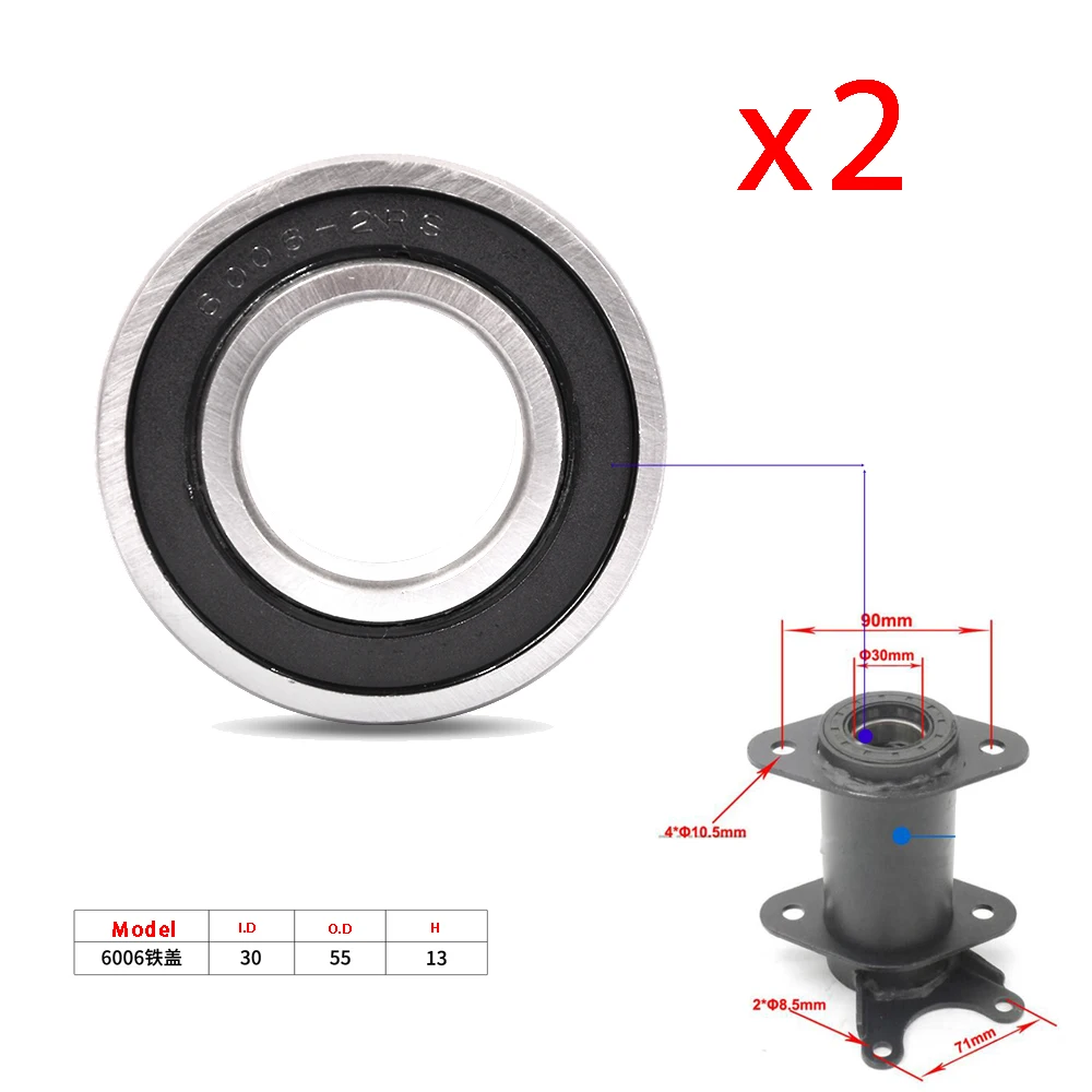 Low-Speed-Bearings-for-Small-Bull-ATV-Quad-Rear-axle-sleeve-110cc-125cc ...