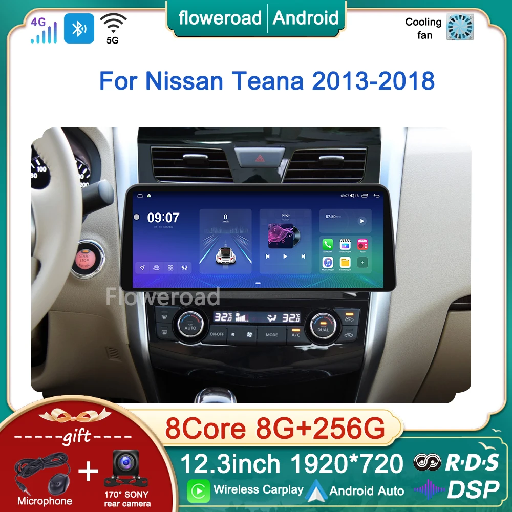 12-3inch-For-Nissan-Teana-3-Altima-5-L33-2013-2014-2015-2018-Android ...