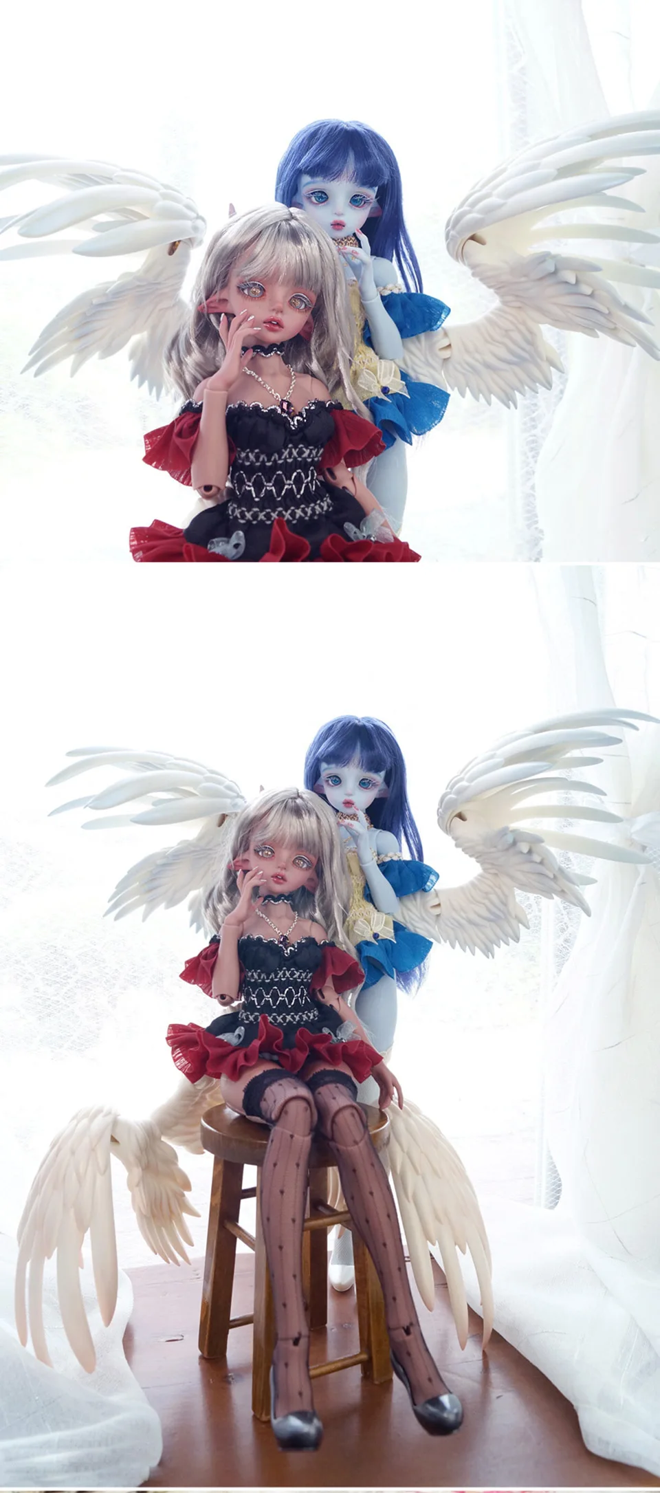 BJD Doll 1/4 Pegasus Series Ardour Style Big Eyes Jointed Movable Resin ...