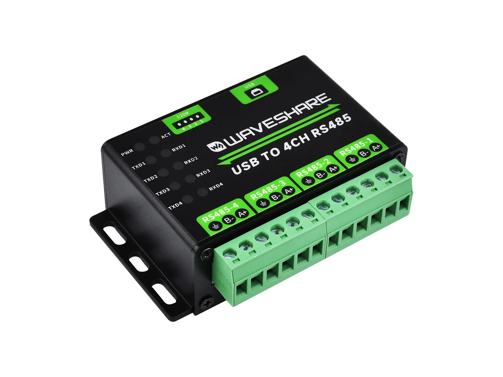 Waveshare-Industrial-USB-TO-4Ch-RS485-Converter-Multi-Protection ...