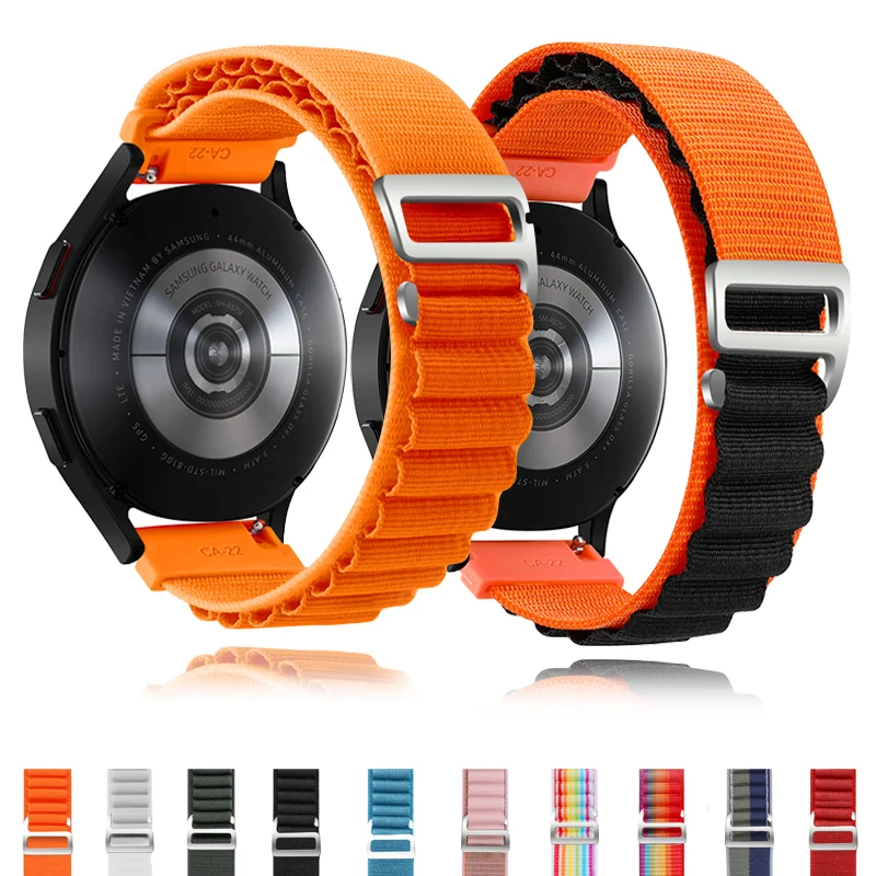 20mm-22mm-Alpine-Loop-Strap-for-Samsung-Galaxy-Watch-4-40mm-5-Pro-45mm ...