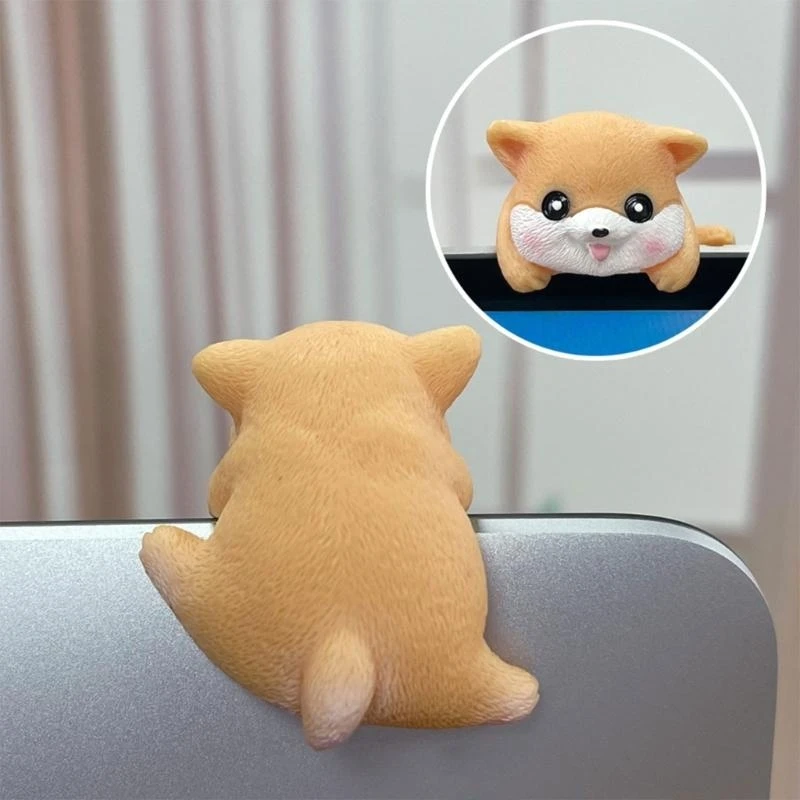 6Pcs Computer Monitors Decorative Animals Figurines Toy for Desk ...