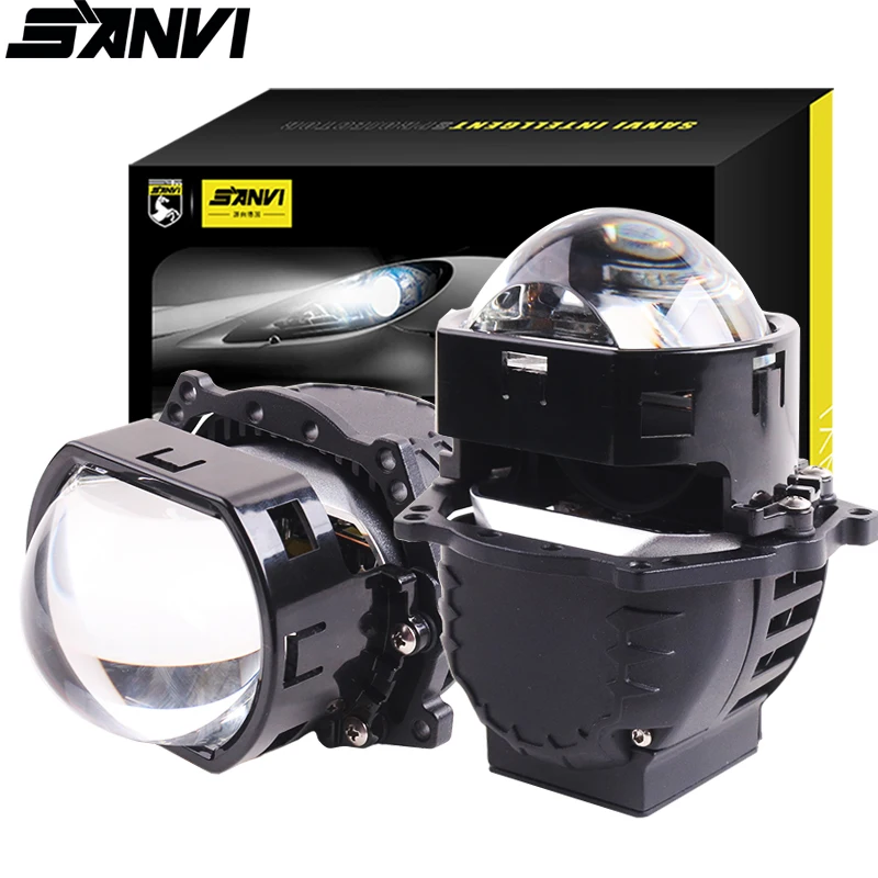 SANVI-3-0-Matrix-Bi-LED-Lense-Car-Headlight-Driving-Light-For-Hella-3R ...