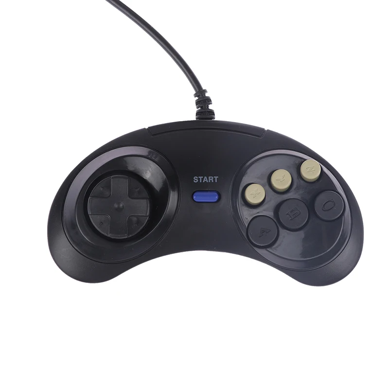 Classic-Wired-6-Buttons-Joypad-Handle-Game-Controller-For-SEGA-MD2-Mega ...