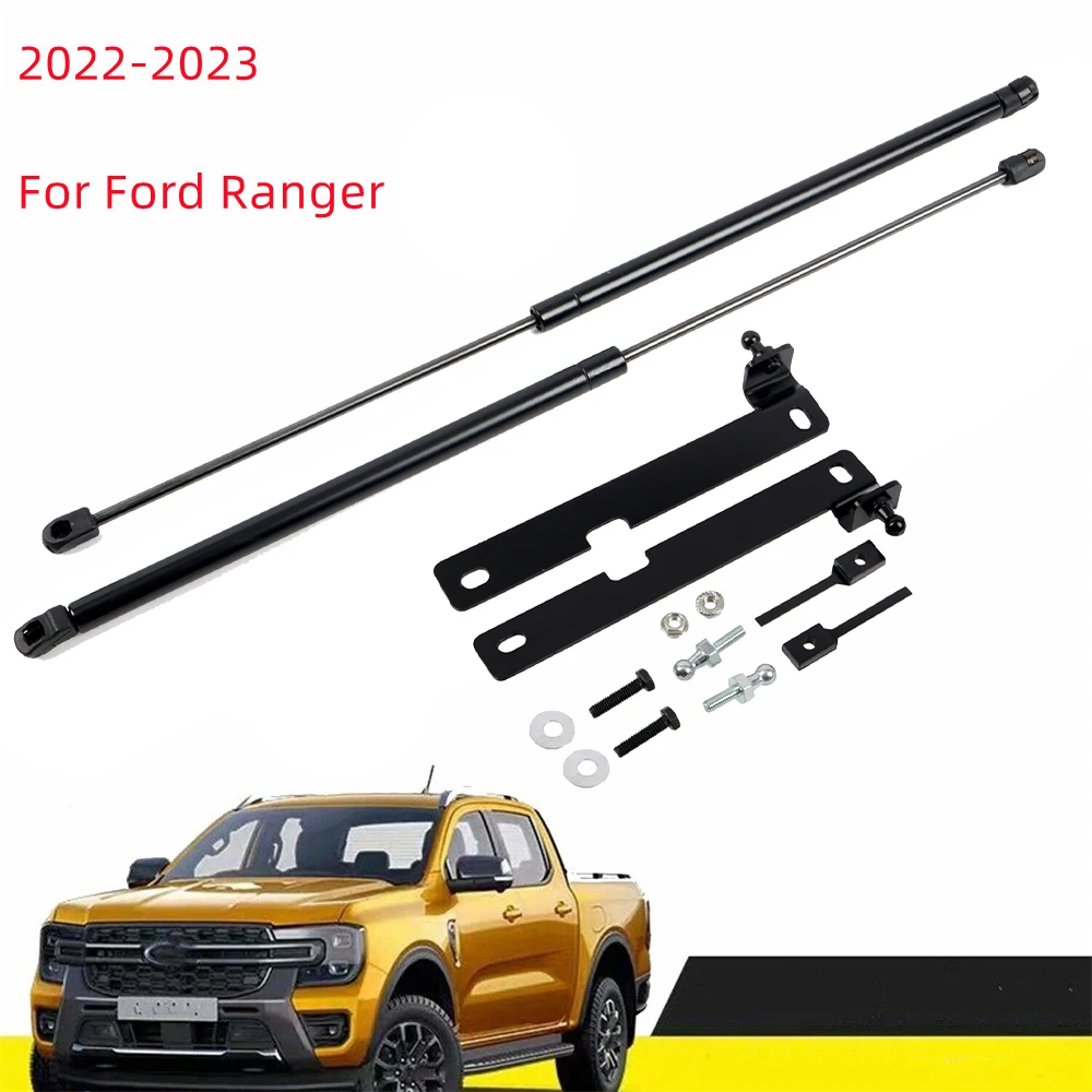 for-Ford-Ranger-2022-2023-Stainless-Steel-Front-Hood-Struts-Lift ...