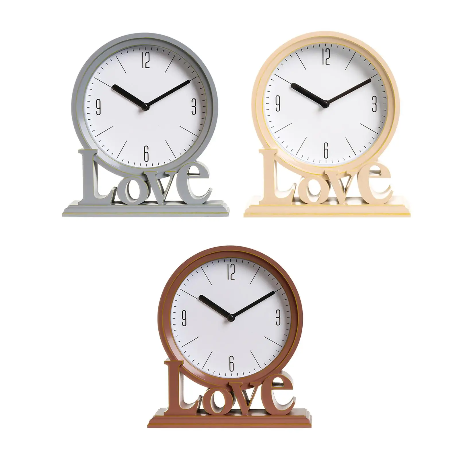 Romantic-love-letter-table-clock-ticking-ornament-size-18-5x6x20-6cm ...