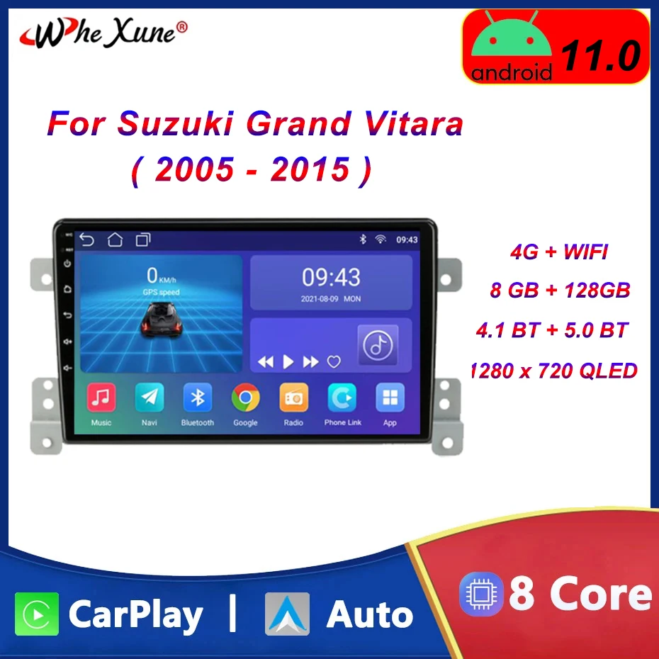 Rádio Do Carro Multimidia Jogador Gps Navigaion Android 10 Carplay Automático 9 Polegada Tela De ...