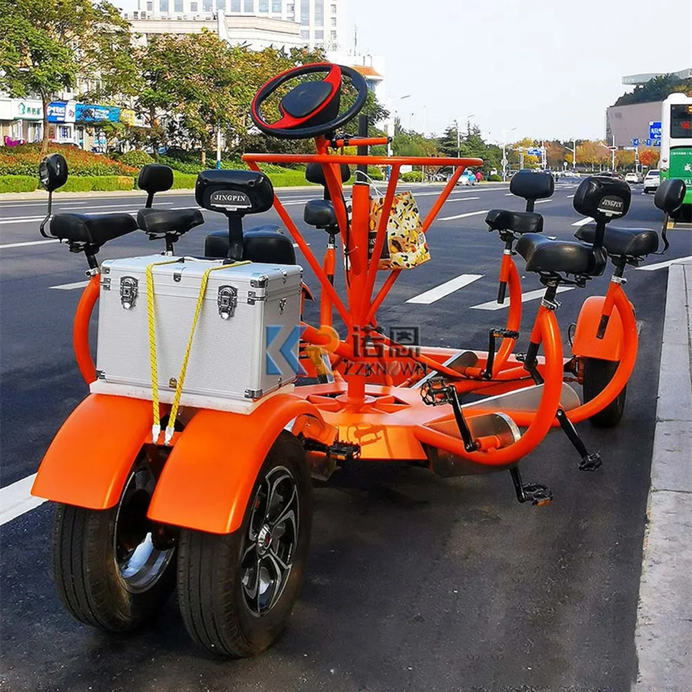 2-8-Seats-Pedal-Beer-Bike-Mobile-Party-Bar-Tuk-Tuk-Beer-Cart ...