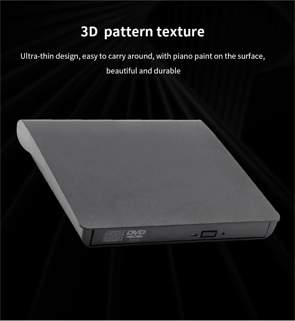 USB 3.0 Lecteur DVD Externe USB Lecteur CD Externe DVD-ROM 8X CD-ROM ...