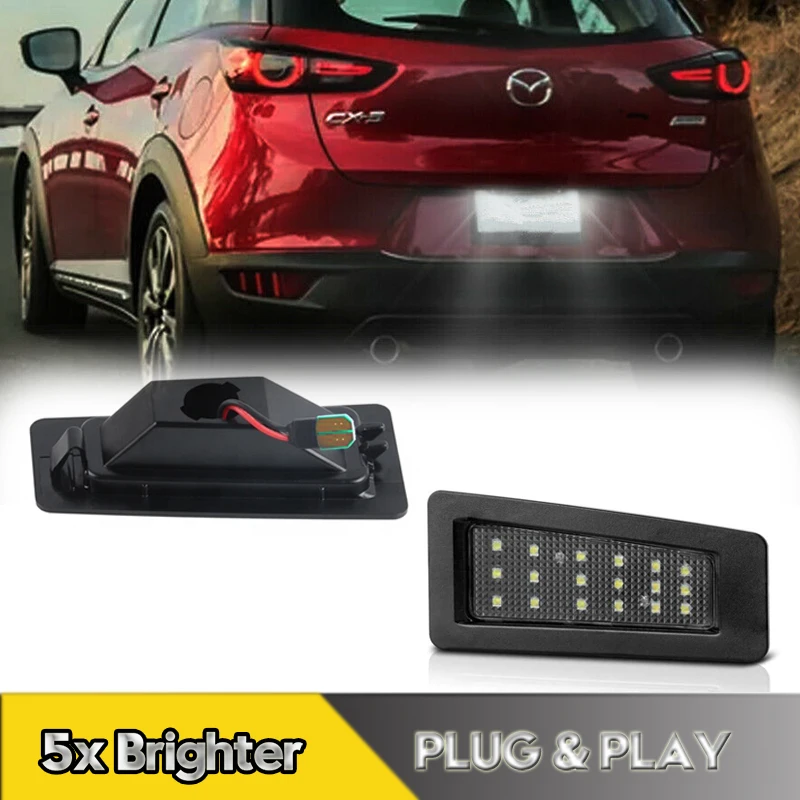 2Pcs-For-Mazda3-Mazda-2-2015-2017-CX-3-2015-2021-LED-License-Plate ...