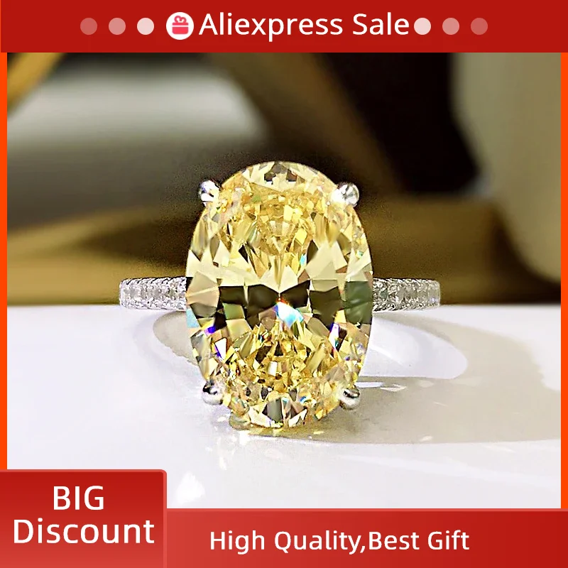 Fine-Oval-Finger-Ring-AAAAA-Zircon-925-Sterling-silver-Engagement ...