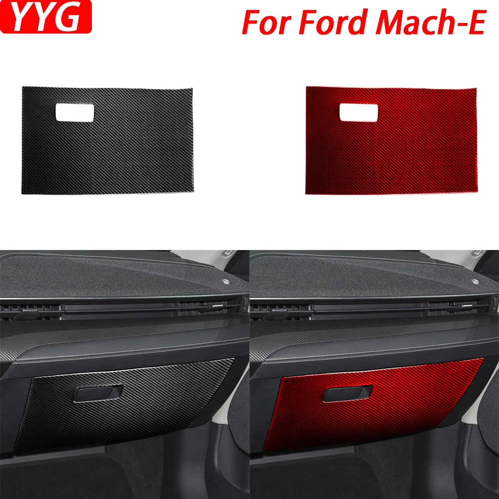 For Ford Mustang Mach-E Mach E 2021 2022 Carbon Fiber Co-pilot Storage ...