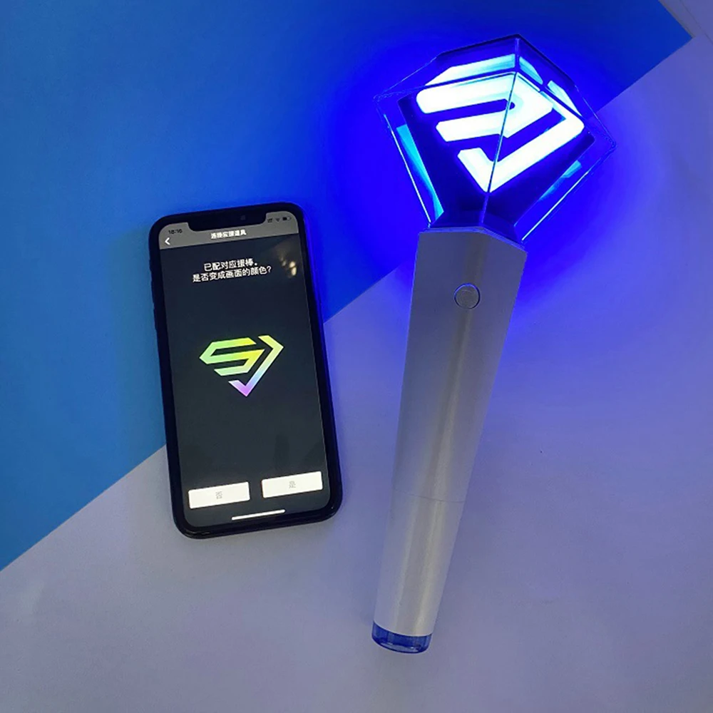 KPOP Super Junior Lightstick com Bluetooth, Glow Hand Light, Concert ...
