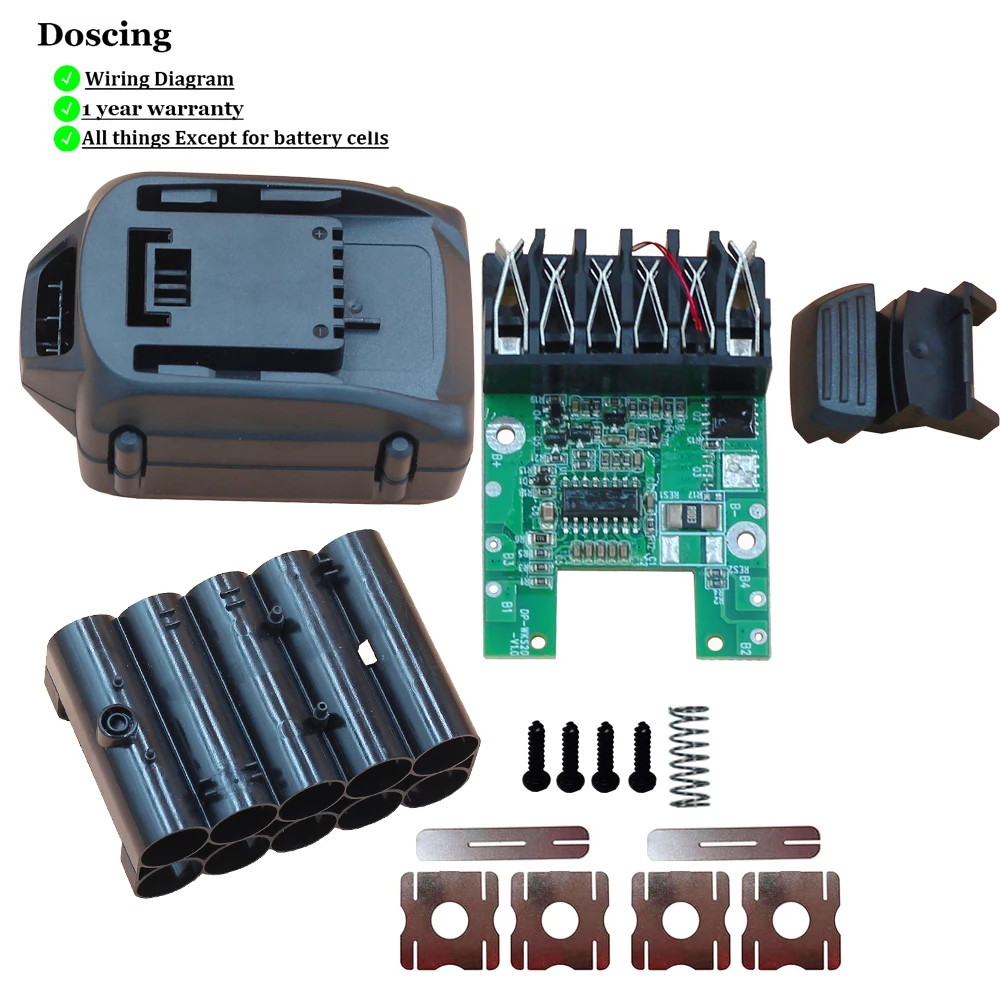 Doscing-WA3578-Battery-case-With-PCB-BMS-Circuit-Board-for-worx-20V-DIY ...