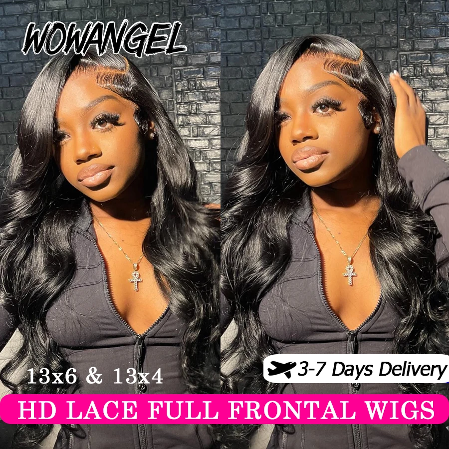 Wow-Angel-HD-Lace-Wig-13x6-Human-Hair-Wigs-Lace-Frontal-Wigs-13x4-Lace ...